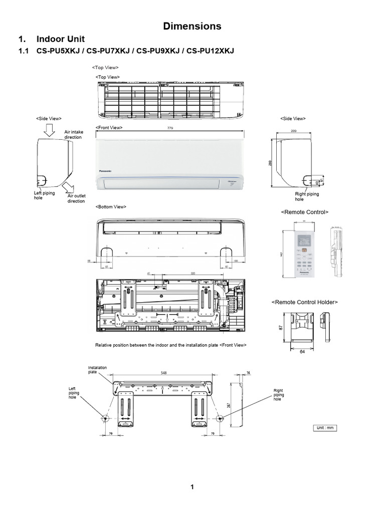 Panasonic Standard PU Series XKJ Dimension | PDF | Valve | Hydraulics