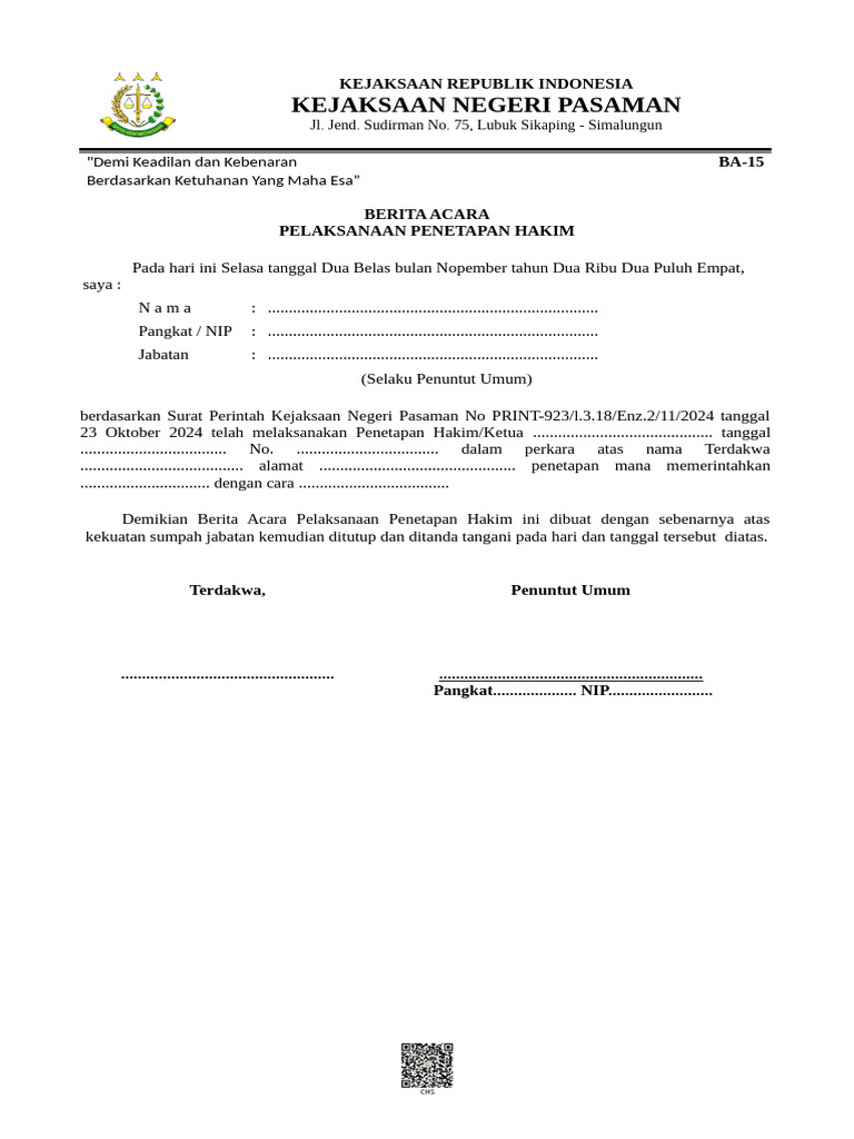 BA-15 - FITRAN HAVIS TARIGAN Als POPON Bin TARIGAN Dan MUHAMMAD AZIZ PGL AZIZ Bin MUHAMMAD ...