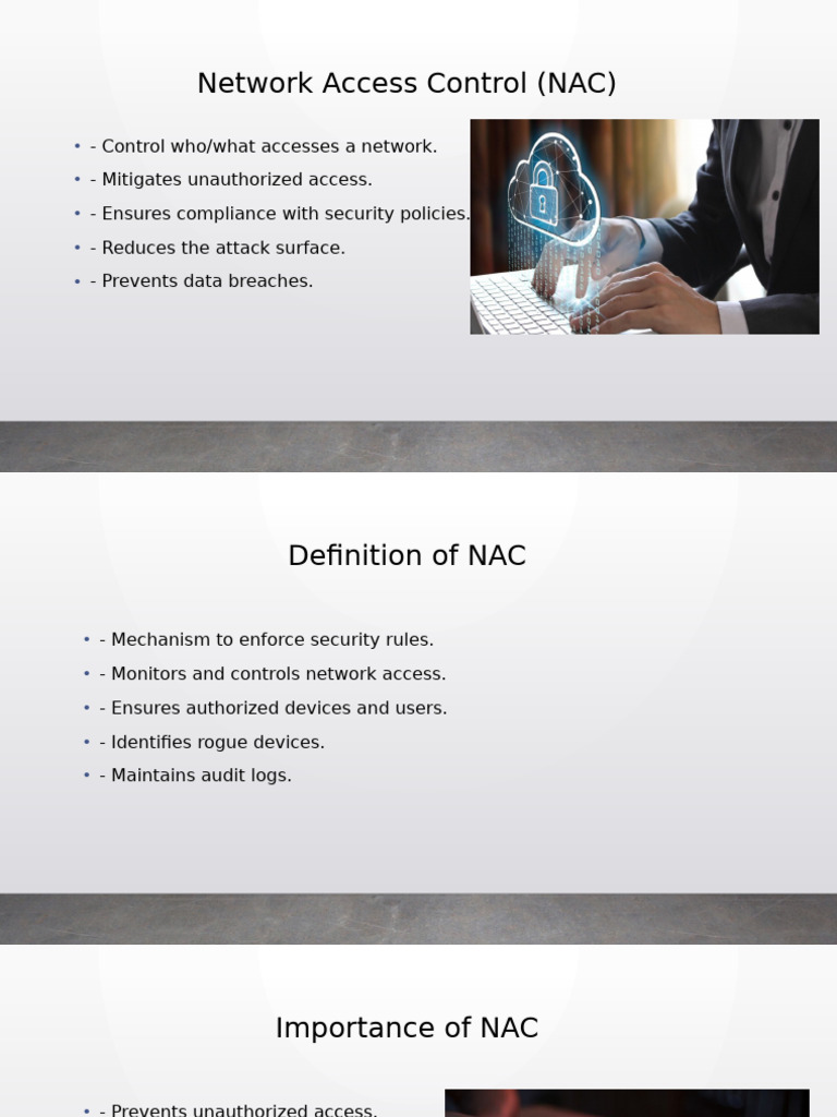 Network Access Control (NAC) PJT | PDF | Security | Computer Security