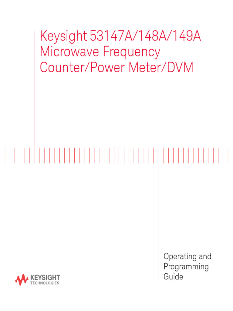 Keysight 53147A | PDF | Direct Current | Alternating Current