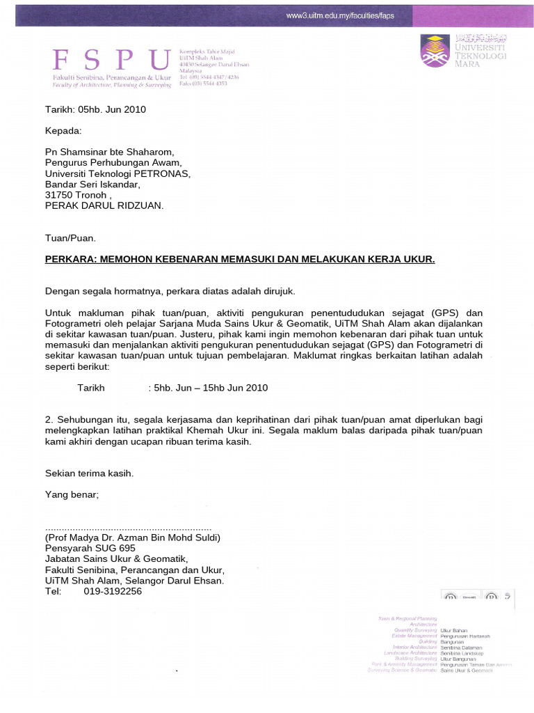 Surat Kebenaran UTP | PDF