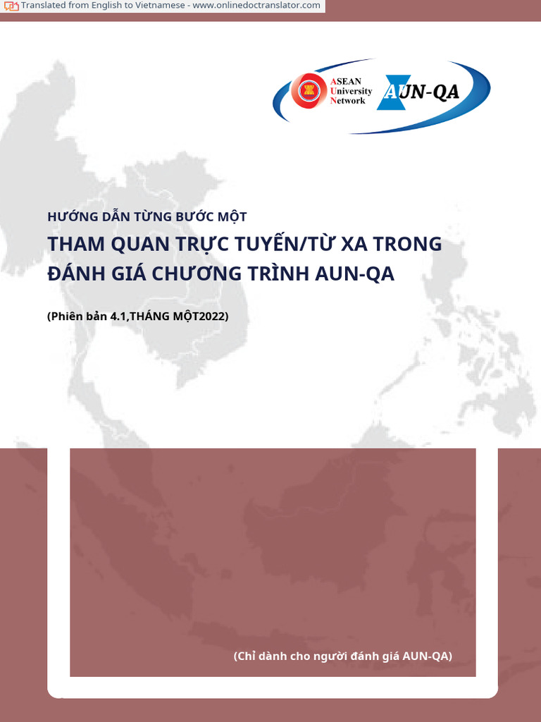 (Assessor) Step by Step Guide To The Online-Remote Site Visit in The AUN-QA Programme Assessment ...