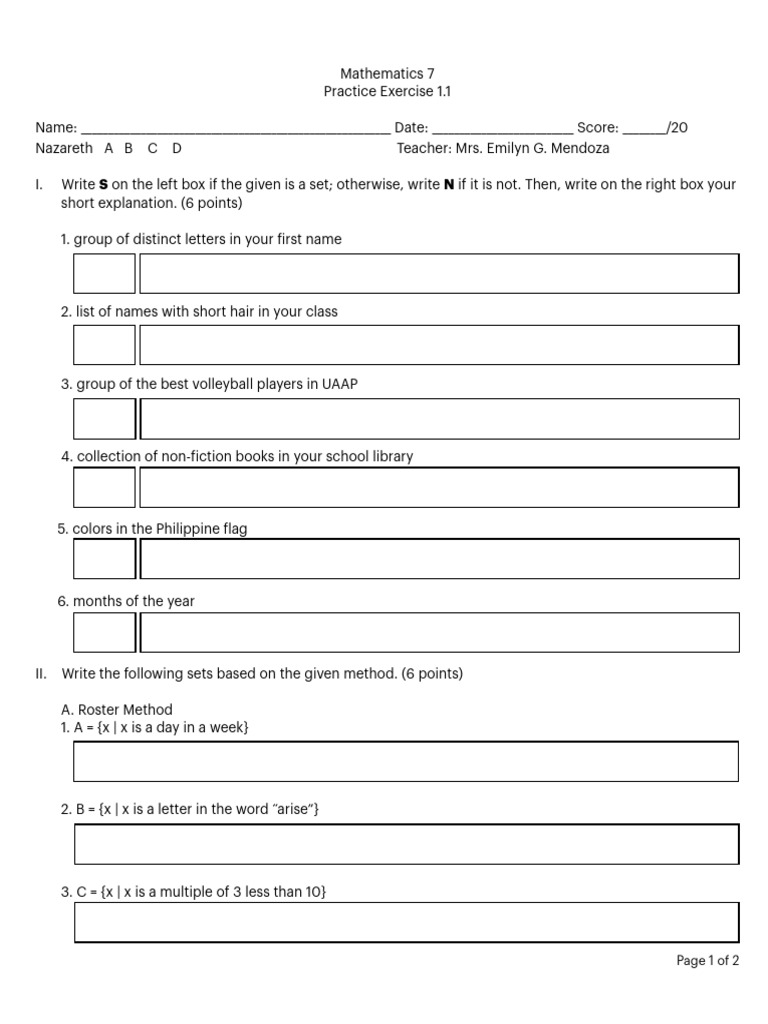 Practice Exercise 1.1 | PDF | Teaching Methods & Materials