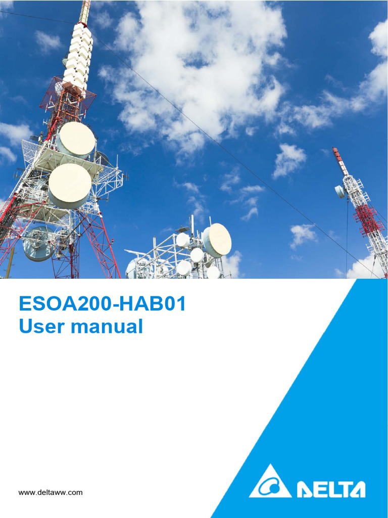 ESOA200-HAB01 User Manual | PDF | Alternating Current | Rectifier