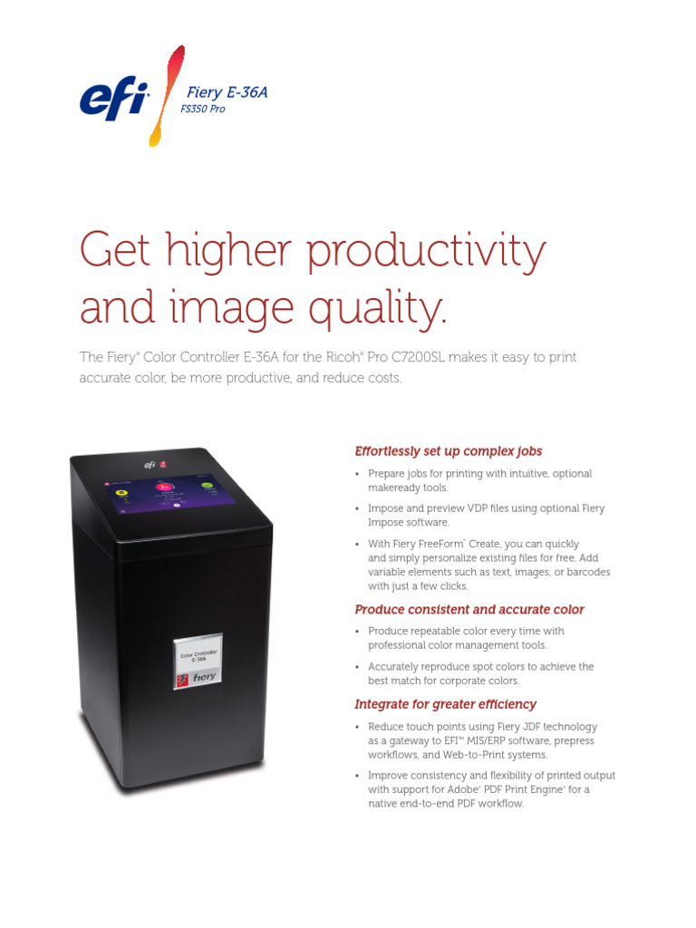 Efi Fiery Ricoh E36a Ds en Us | PDF | Computing