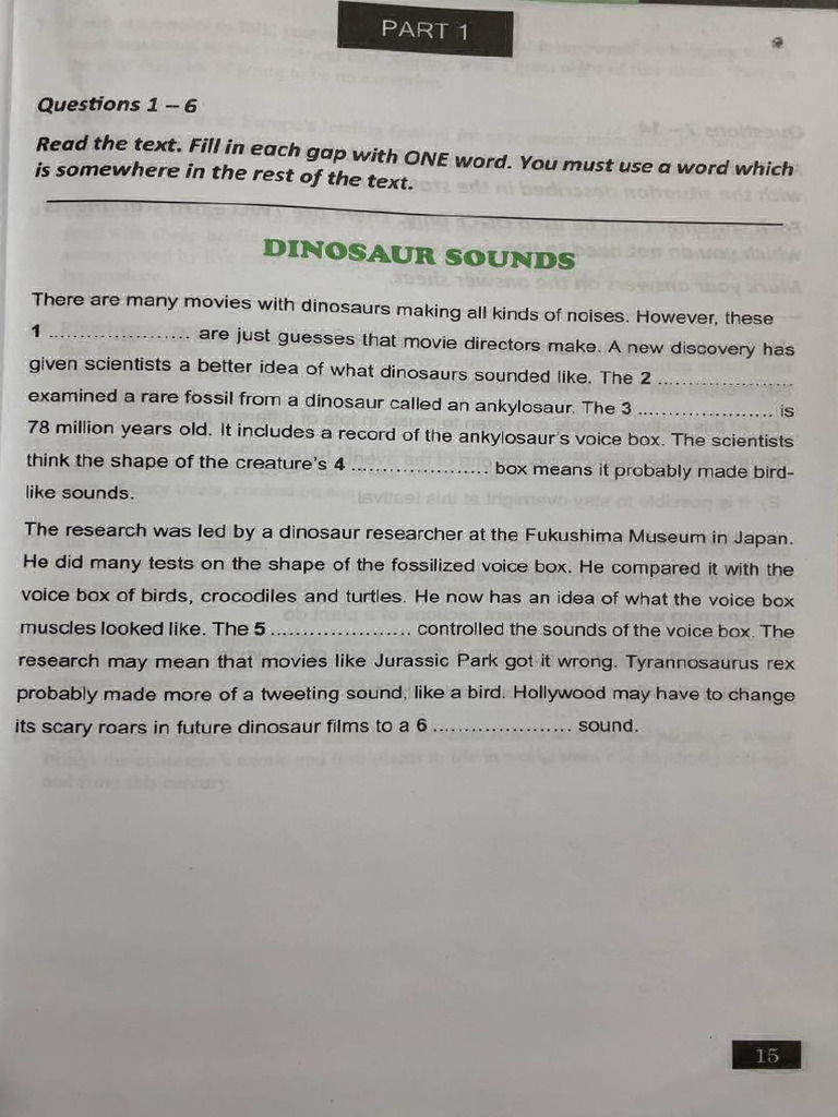 Test 1 Reading | PDF