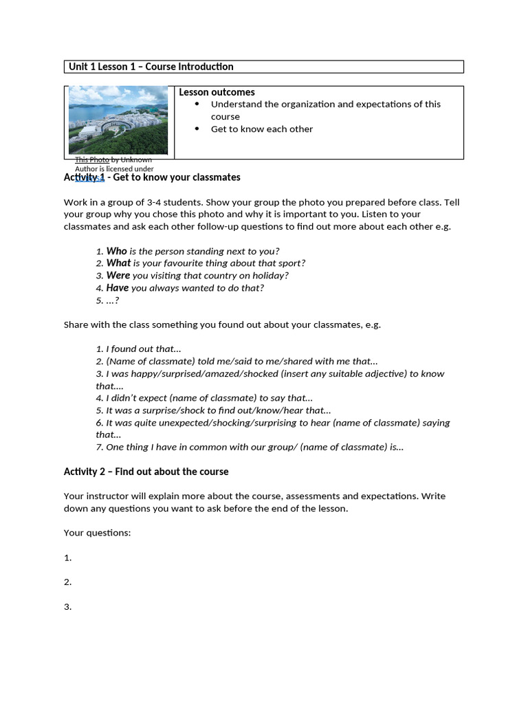Course Introduction and Expectations | PDF | Learning | Cognition