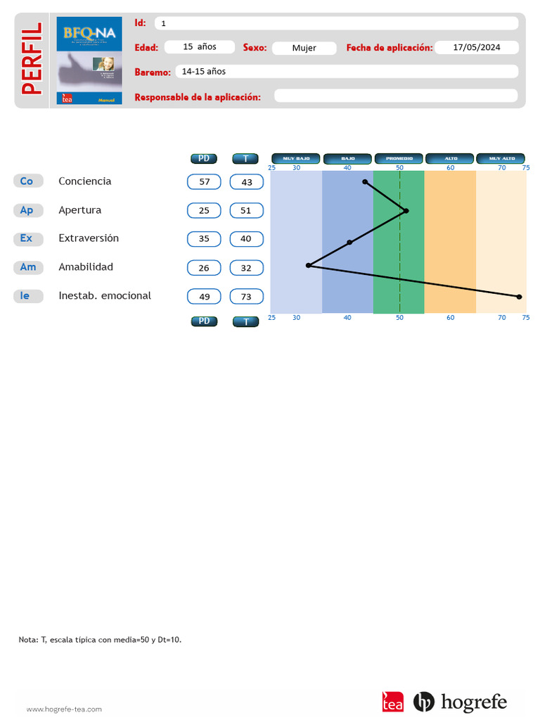 Perfil BFQ-NA 1 | PDF