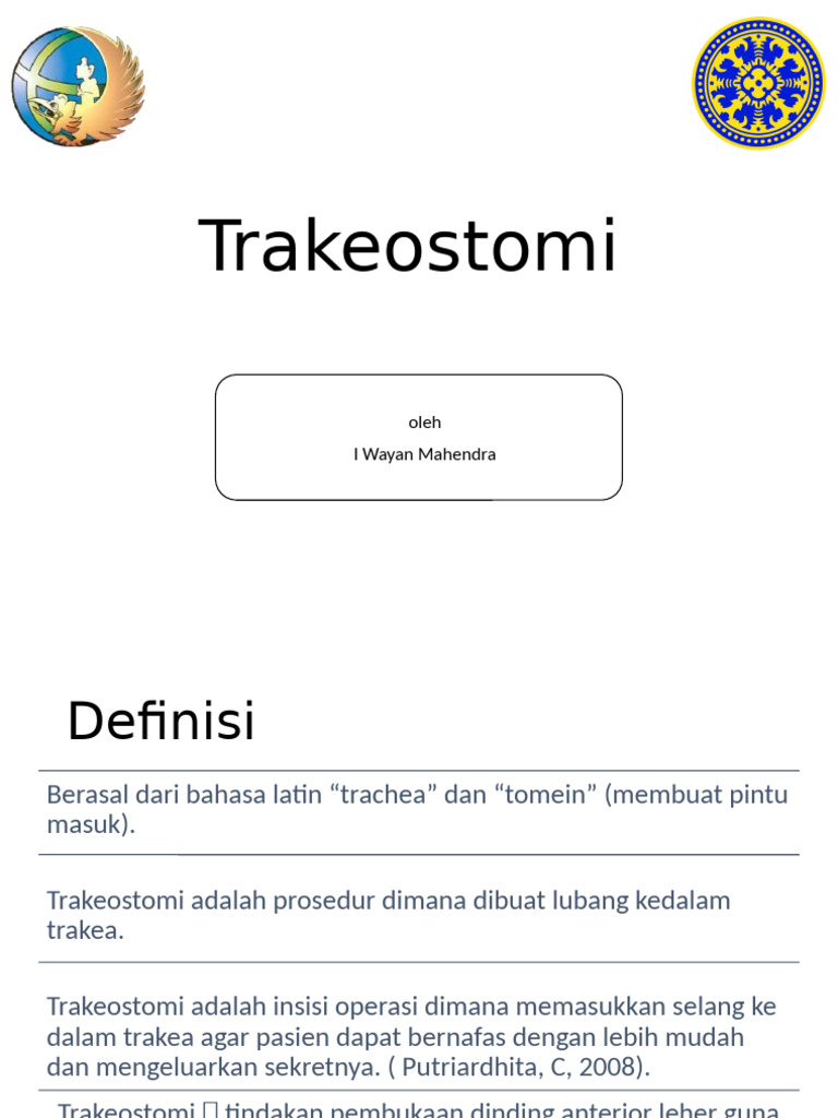 Trakeostomi | PDF