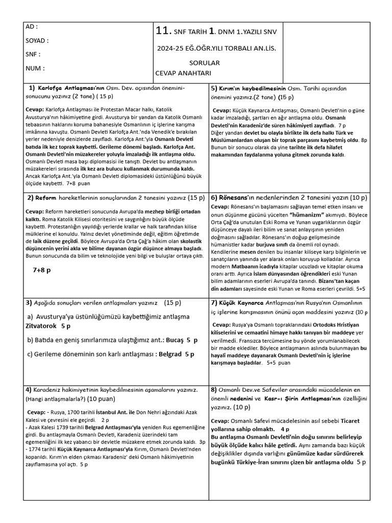 11.Snf 1 2 Yaz - Cev.anh 1 | PDF