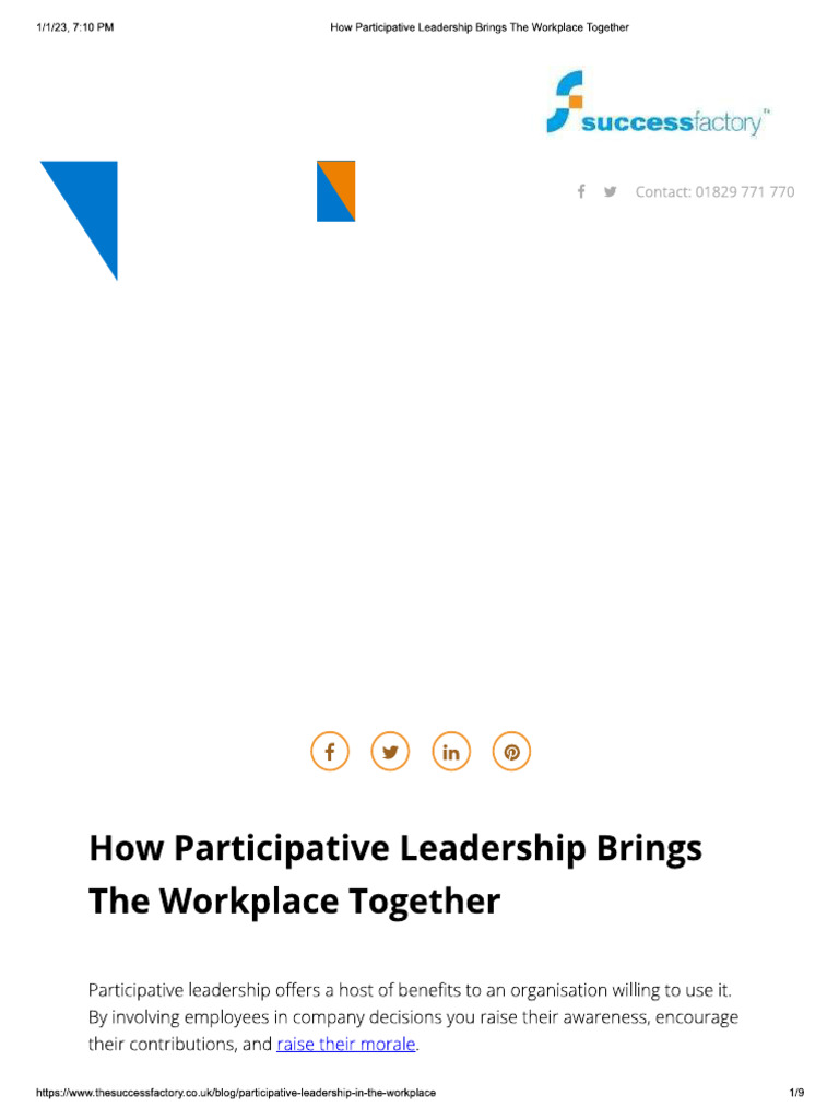 Exploring Leadership Participation and Performance 2 | PDF