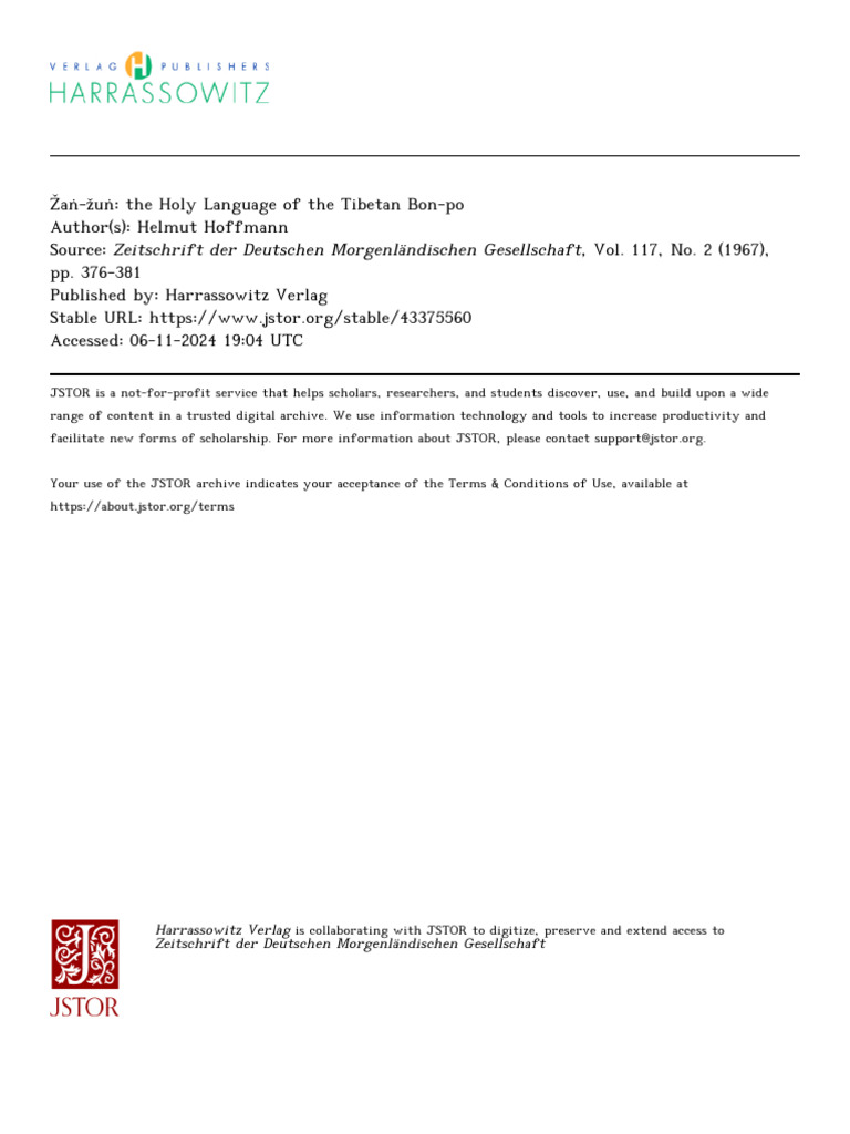 Hoffmann auHolyLanguage 1967 | PDF | Linguistics