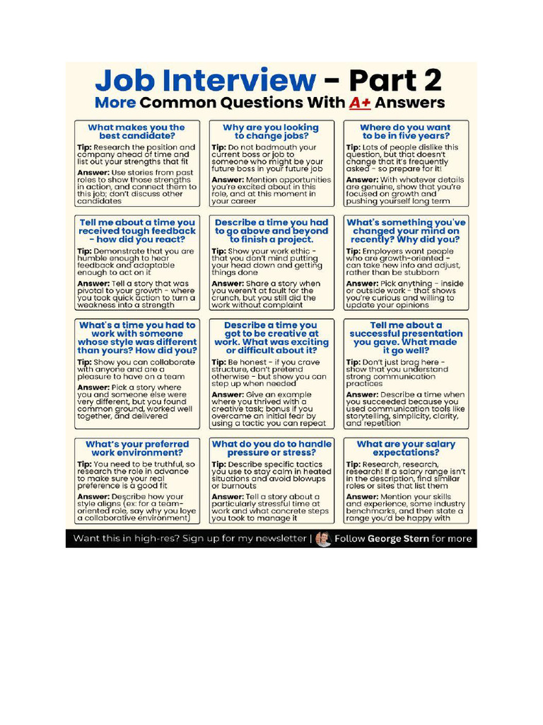 Job Interview Tips | PDF