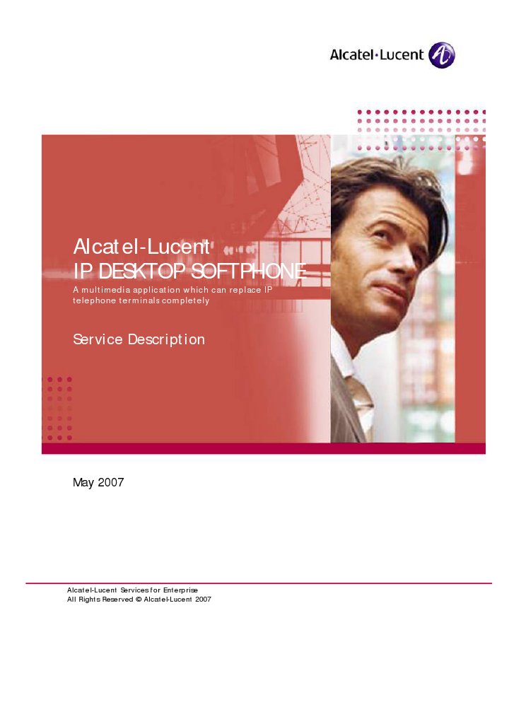 79FAA Alcatel Lucent IP Desktop SoftPhone SD Ed01 | PDF | Telephone ...