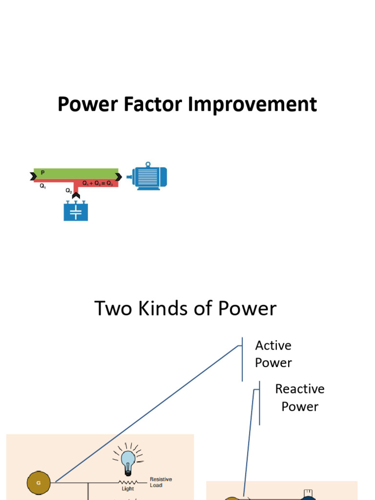 Power Factor Improvement | PDF | Electric Power | Ac Power