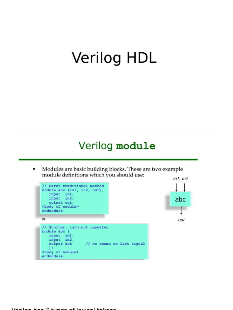 Lexical Port Module | PDF