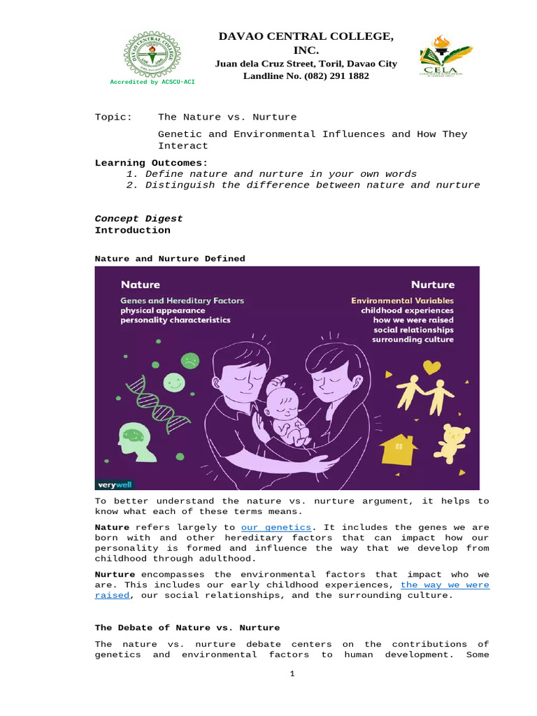 Week 11 | PDF | Nature Versus Nurture | Behaviorism