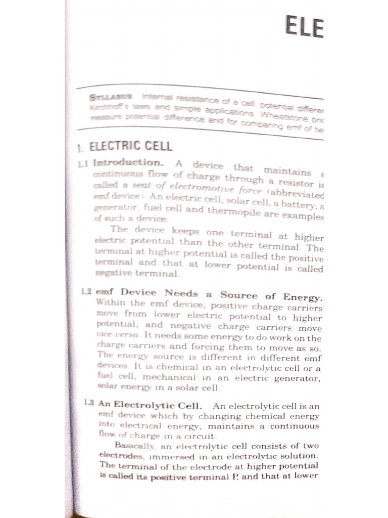 Electric Current 2 (Electric Current and Measurement) | PDF