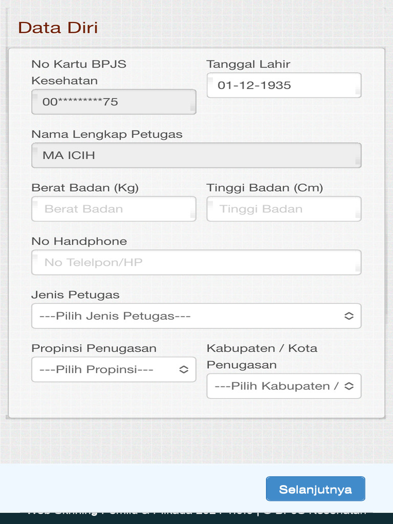 Web Skrining BPJS Kesehatan | PDF