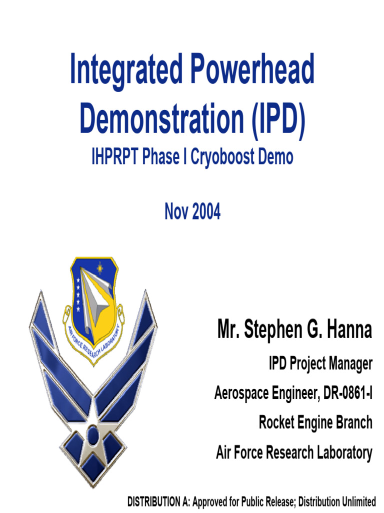 Integrated Powerhead Demonstration Overview | PDF | Engines | Rocket Engine