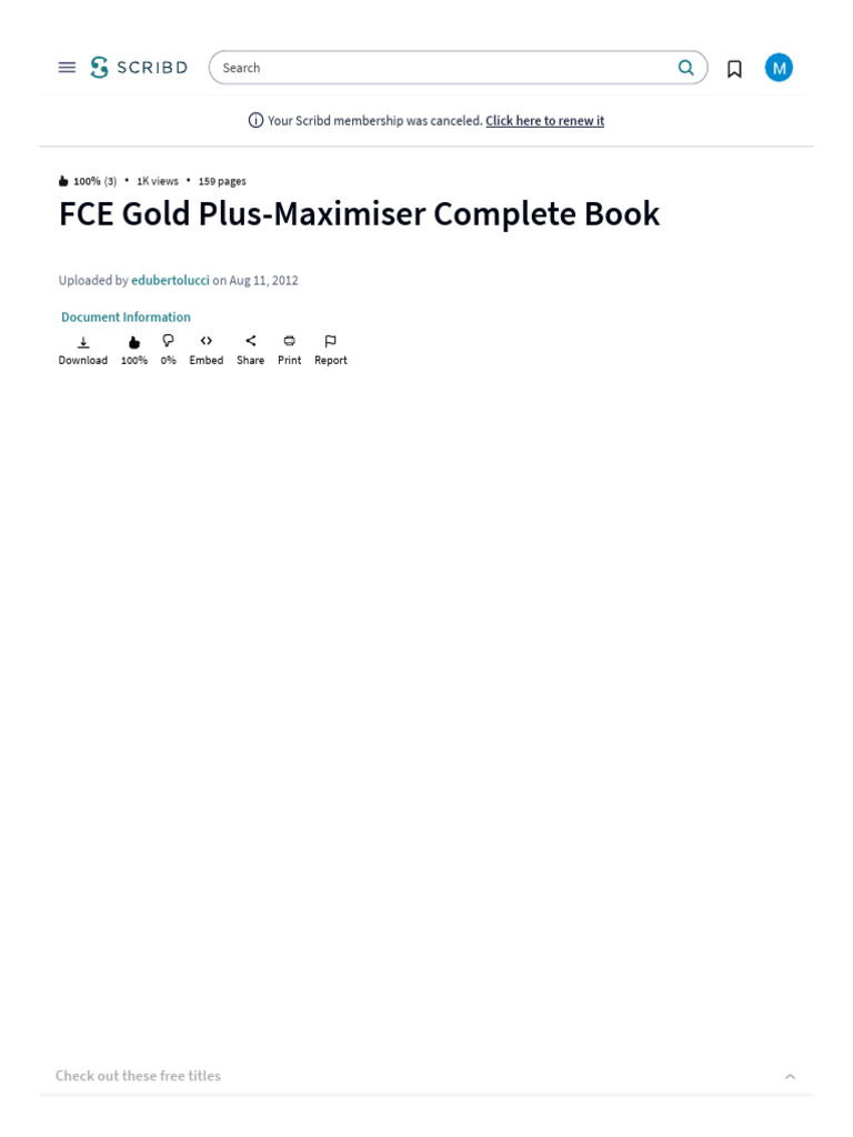 FCE Gold Plus-Maximiser Complete Book - PDF | PDF | Computing | Social ...