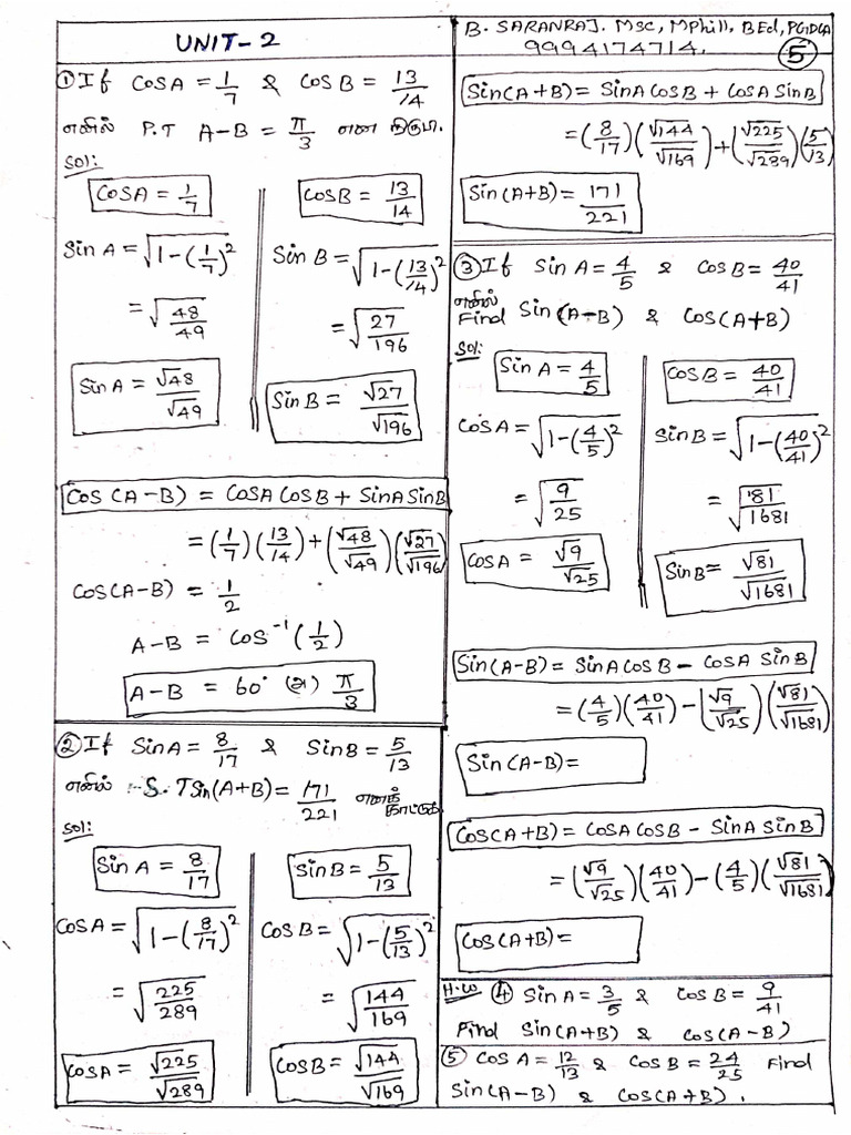 NSK Reg 2023 Math-I Unit-Ii Notes | PDF