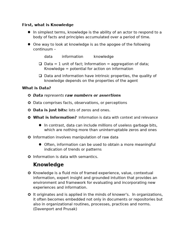 Understanding Knowledge Management | PDF | Knowledge Management | Data