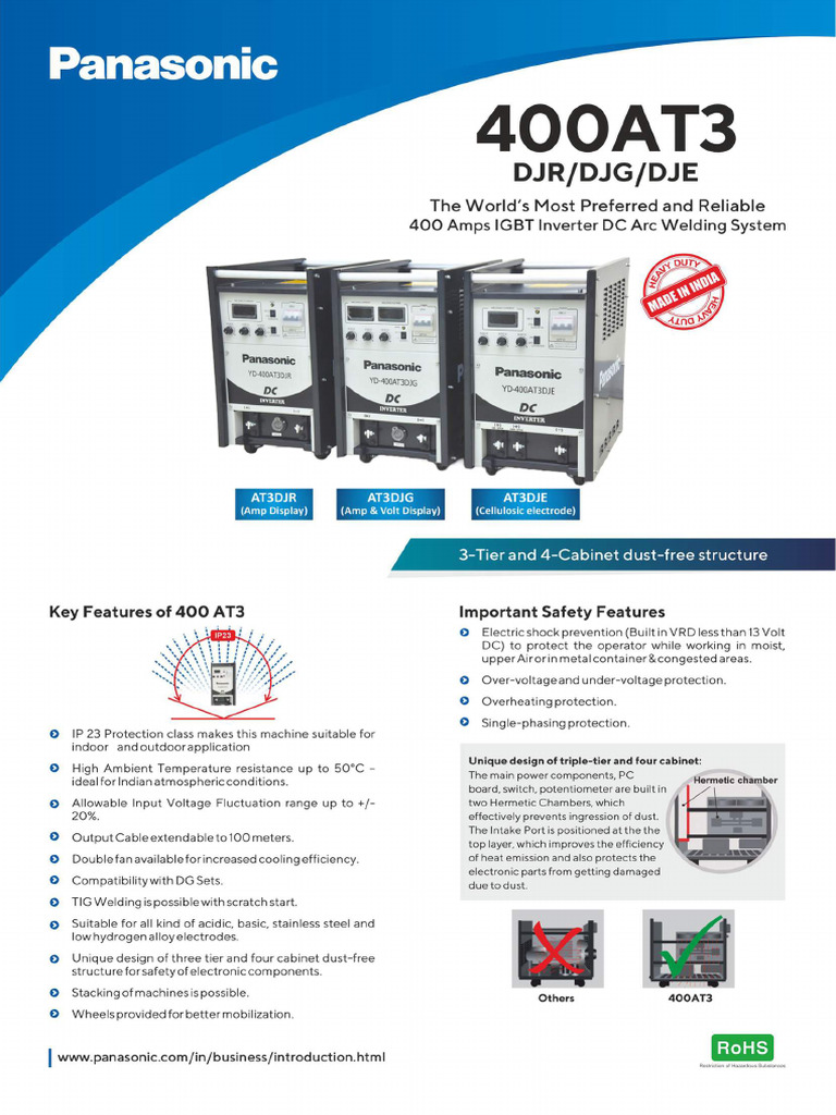 Panasonic 400AT3 | PDF