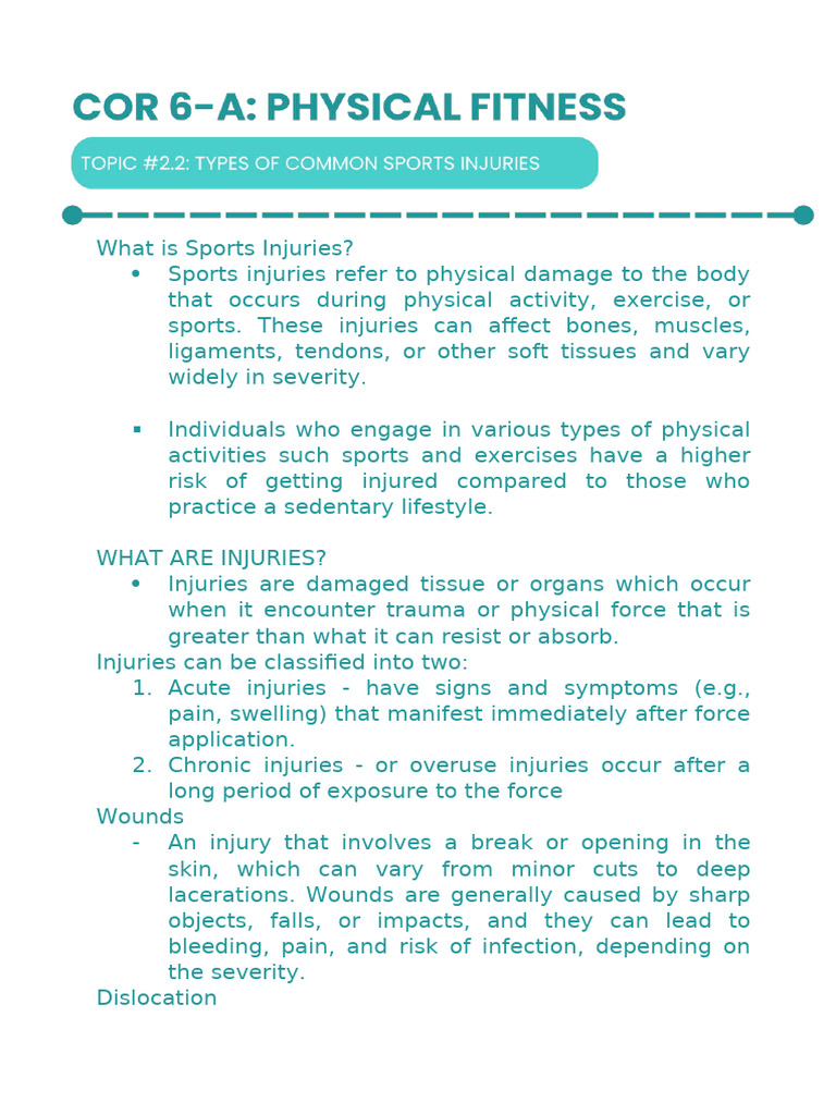 COR 6-A Physical Fitness (2nd Quarter) | PDF