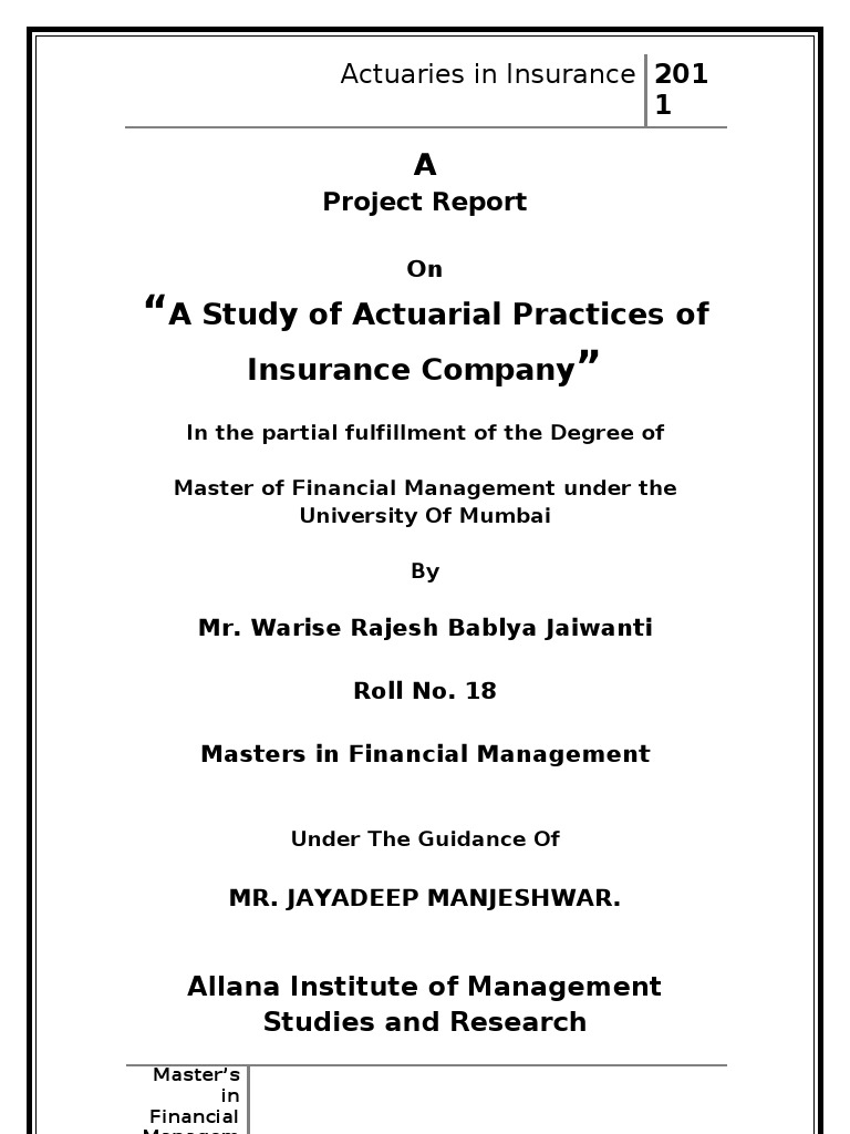 Actuaries Pdf Actuary Insurance