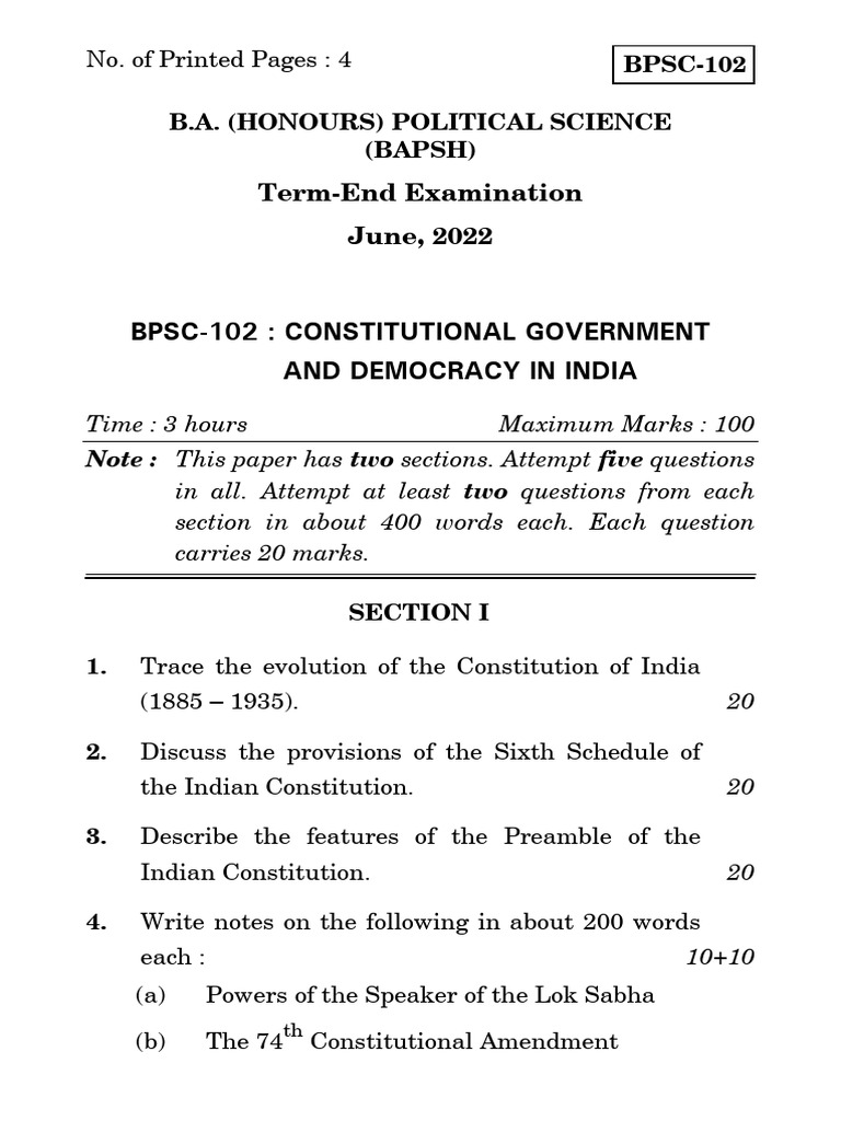 BPSC-102 (3) | PDF | Statutory Law | Political Charters BPSC-102 (3) | PDF | Statutory Law | Political Charters