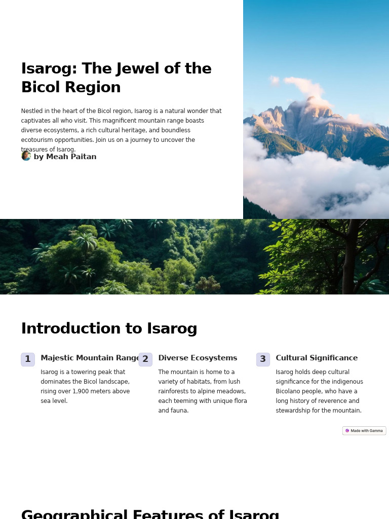 Explore Isarog's Natural Wonders | PDF