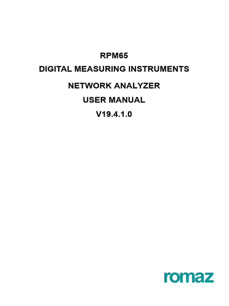 RPM65 User Manualv4.1 - en | PDF | Transformer | Phase (Waves)