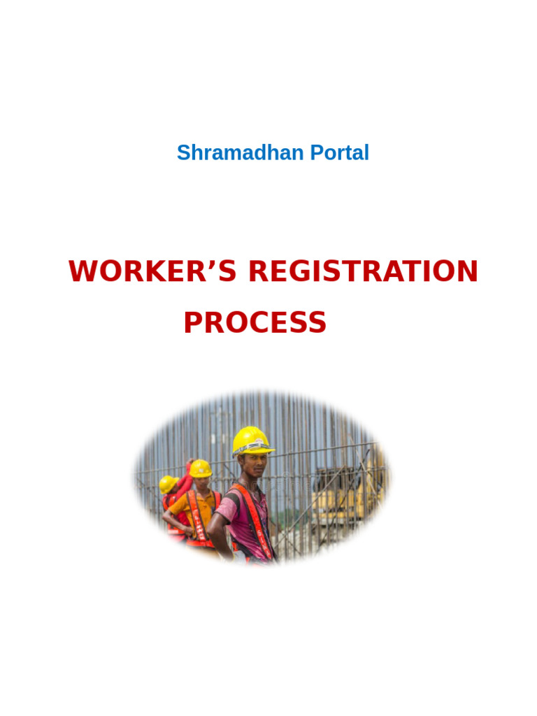 User Manual Worker's Registration | PDF