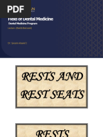 Rest and Rest Seats | PDF | Dentistry Branches | Mouth