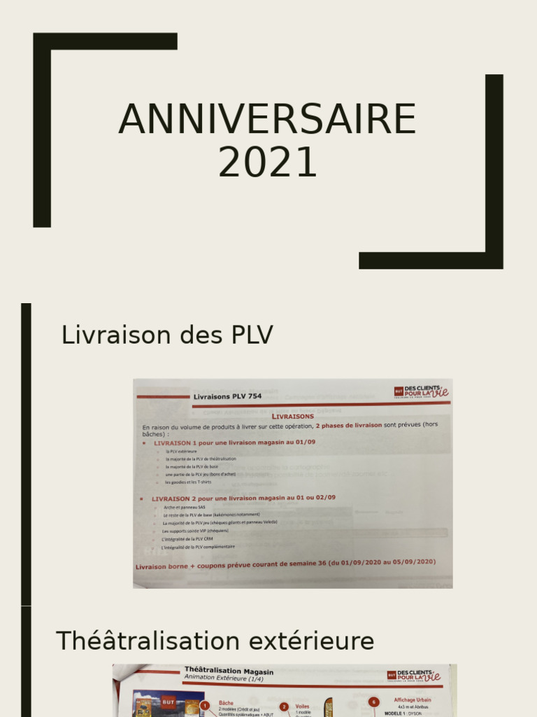PLV Anniversaire | PDF | Art