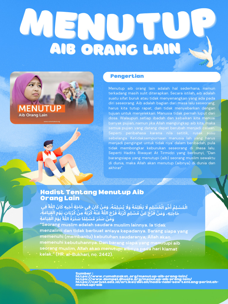 Poster Infografis Stop Perundungan Ilustratif Biru Dan Hijau - 20240913 ...