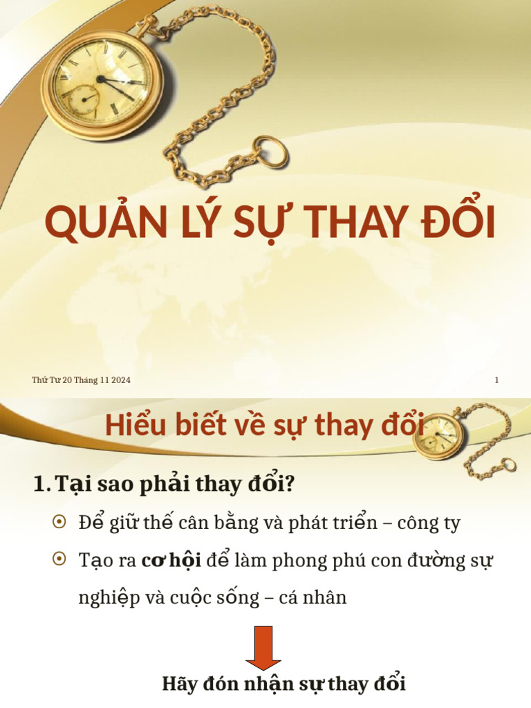 Quan Lý Su Thay Doi | PDF