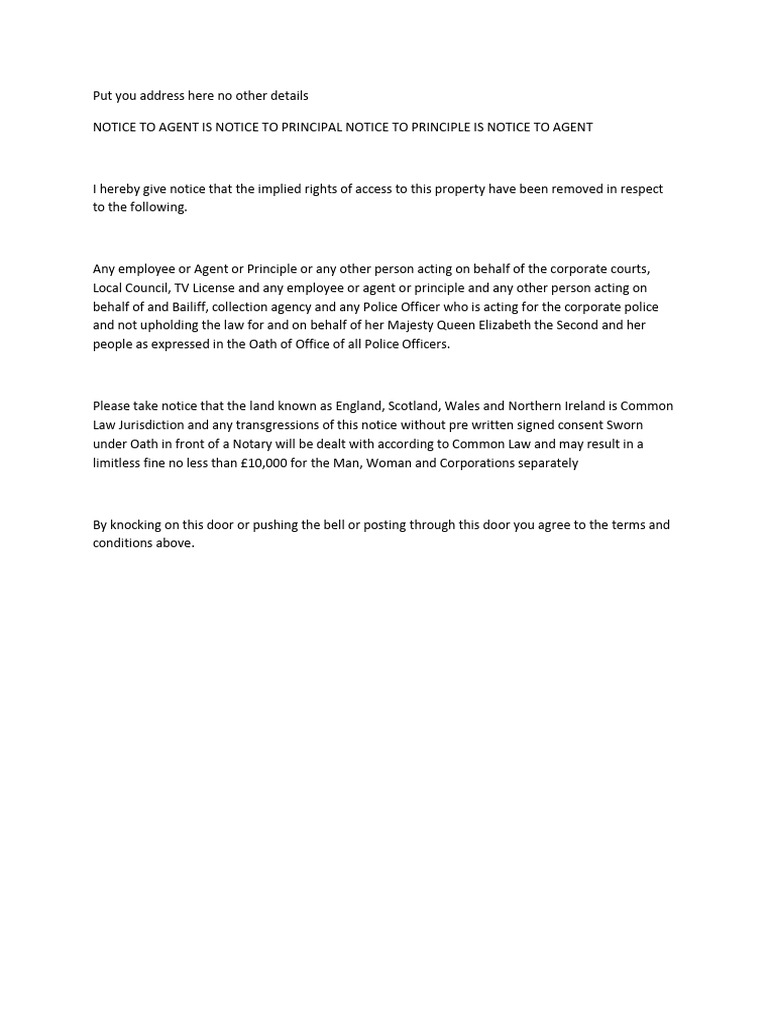 Notice | PDF | Law
