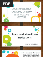 Ucsp - State and Non State Institutions | PDF | Presidents Of The ...