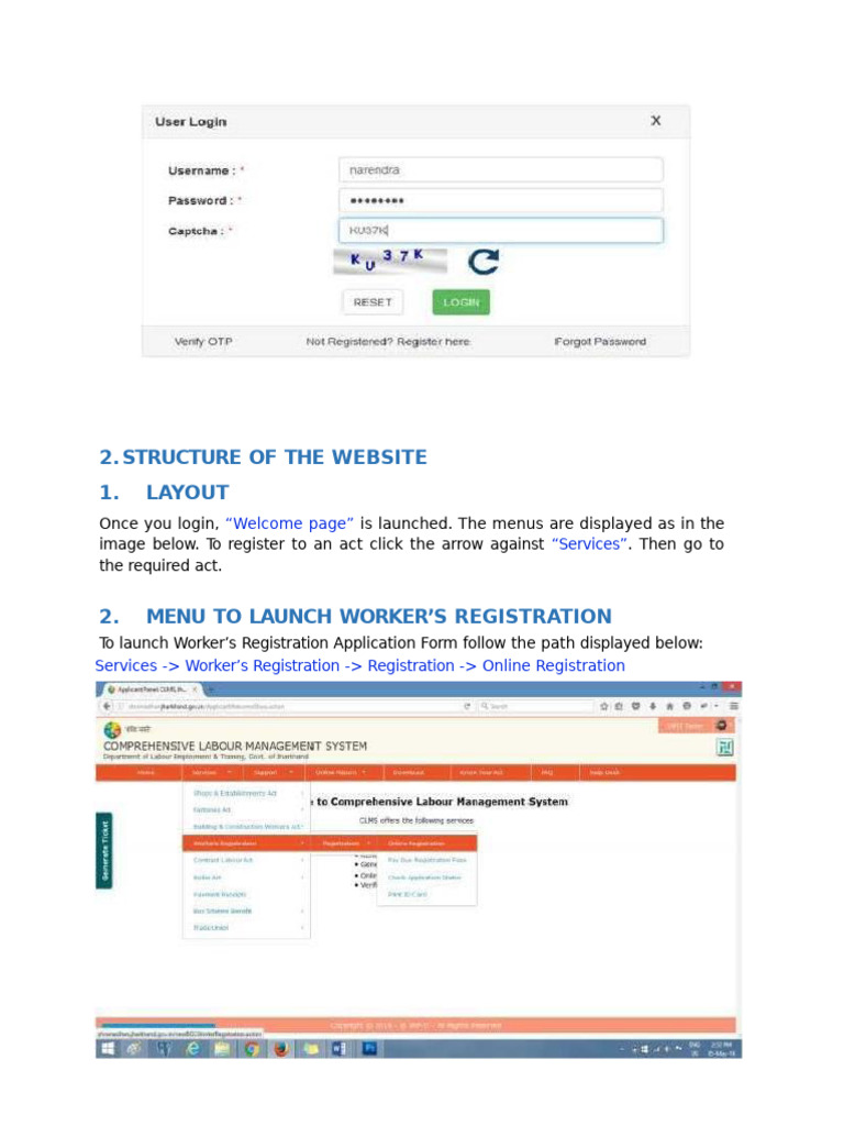 User Manual Worker's Registration Part2 | PDF