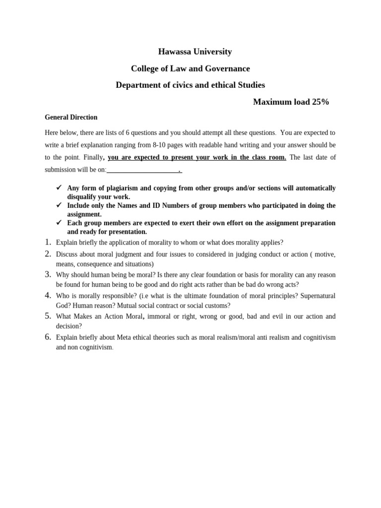 Civics Assignment 1 | PDF