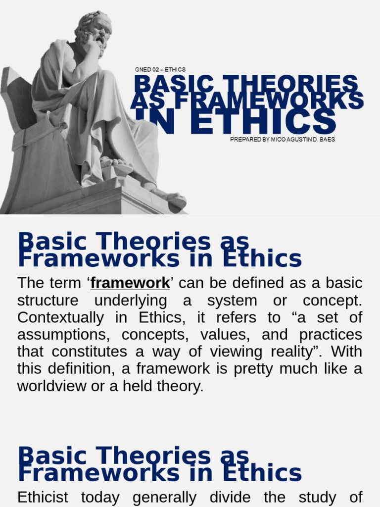 Overview of Ethical Frameworks and Theories | PDF | Philosophical ...