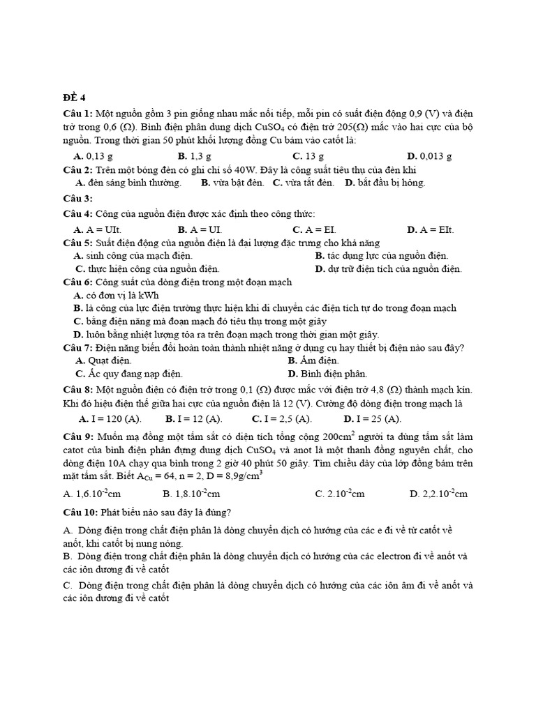 k11 2 ĐỀ ÔN HK1 4 5 | PDF
