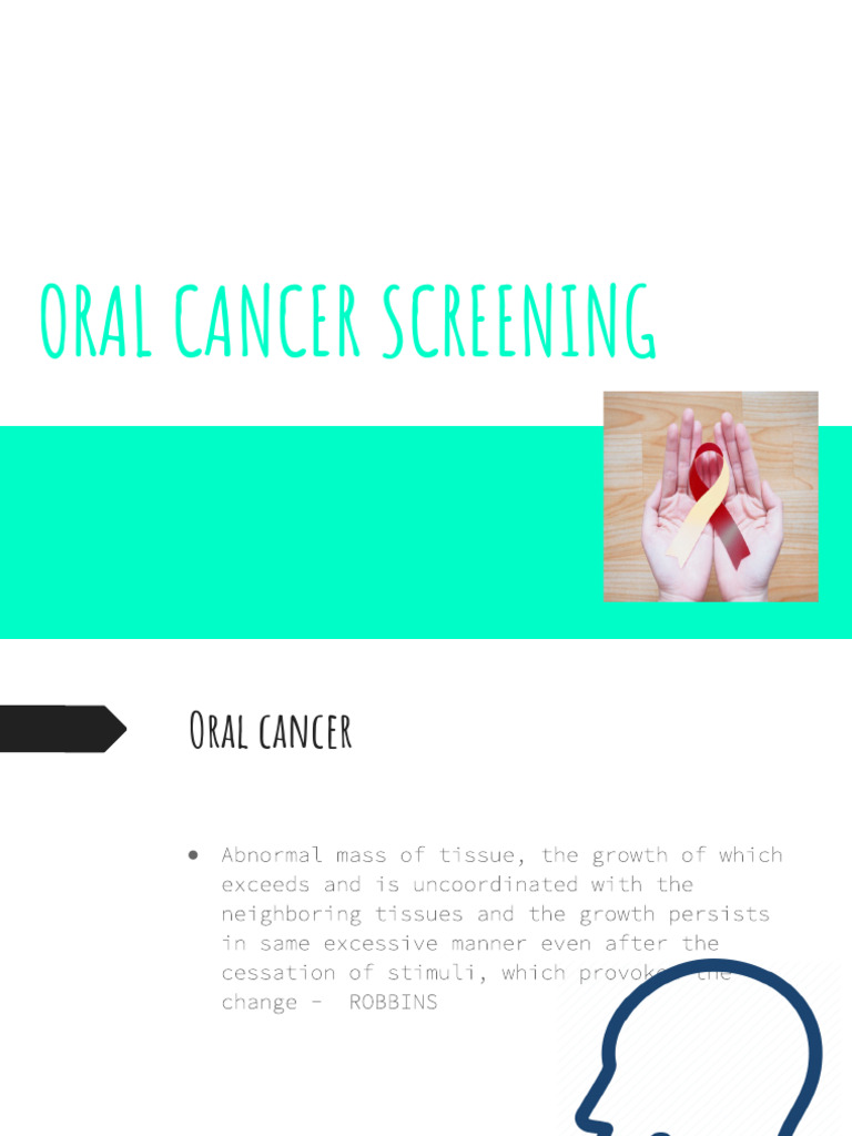 6-Oral Cancer Screening | PDF | Self-Improvement | Wellness