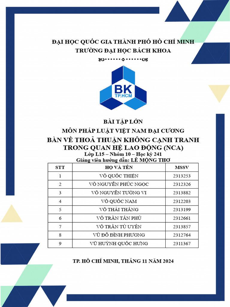 Lớp L15-Nhóm 10-Chủ đề 2 | PDF