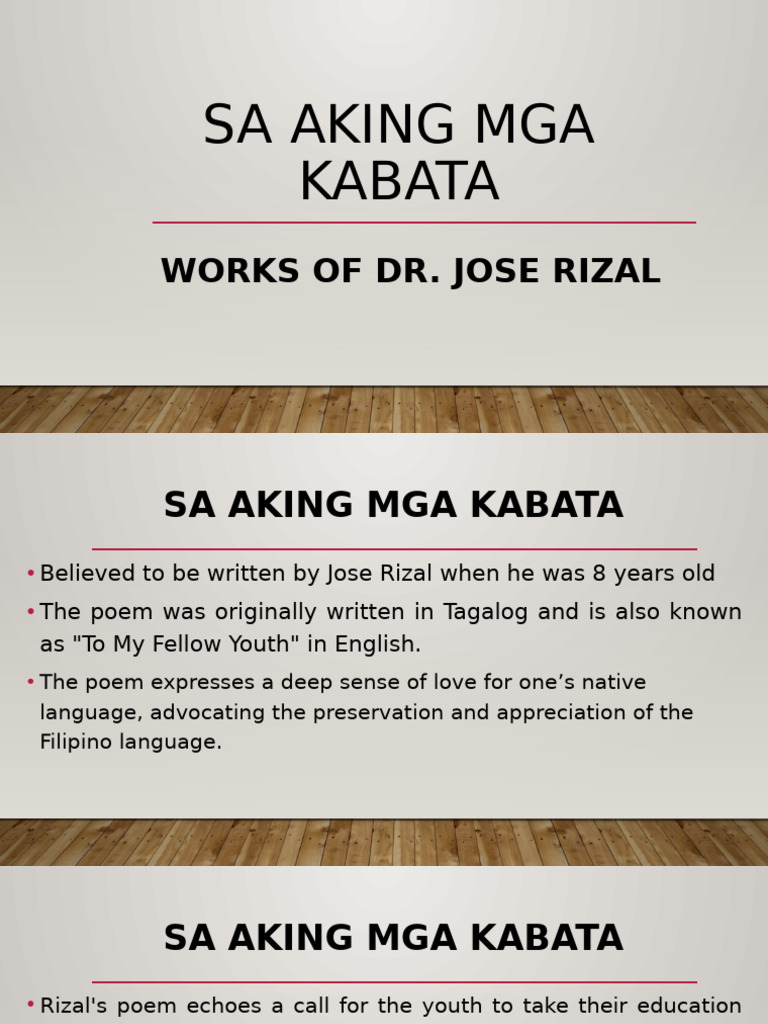SA Aking Mga Kabata | PDF