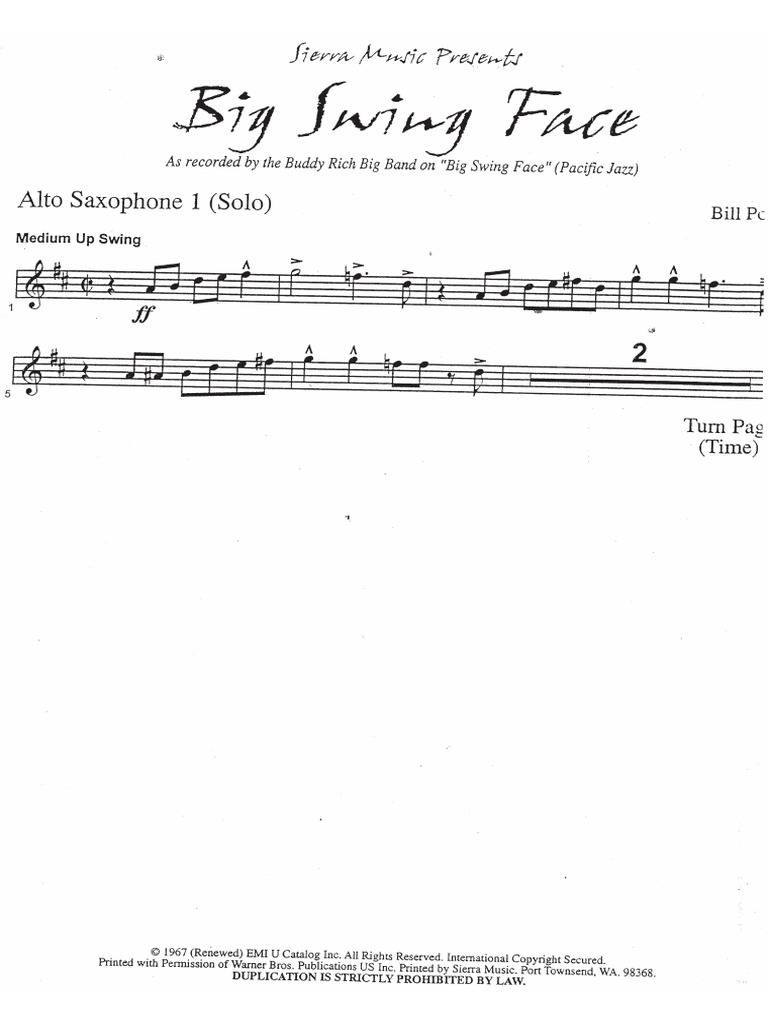 Big Swing Face - 2024-2025 | PDF