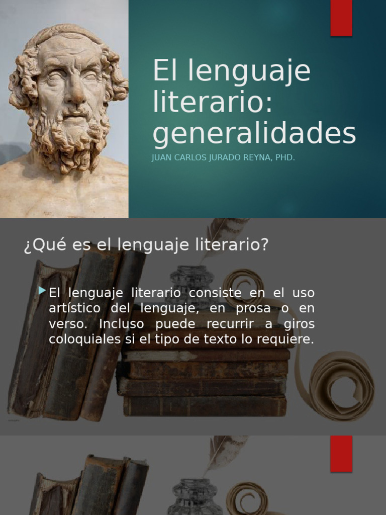 Unidad 4, Capítulo 1. El Lenguaje Literario | PDF | Narración | Escritores