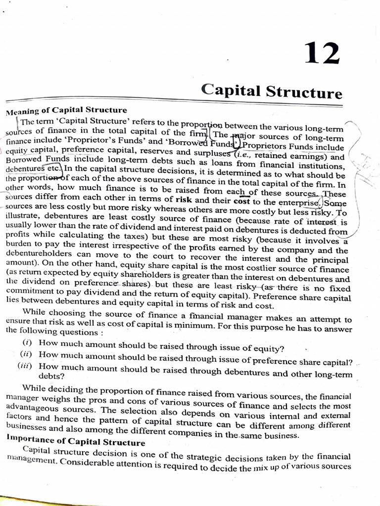 Capital Structure Theory | PDF | Capital Structure | Cost Of Capital